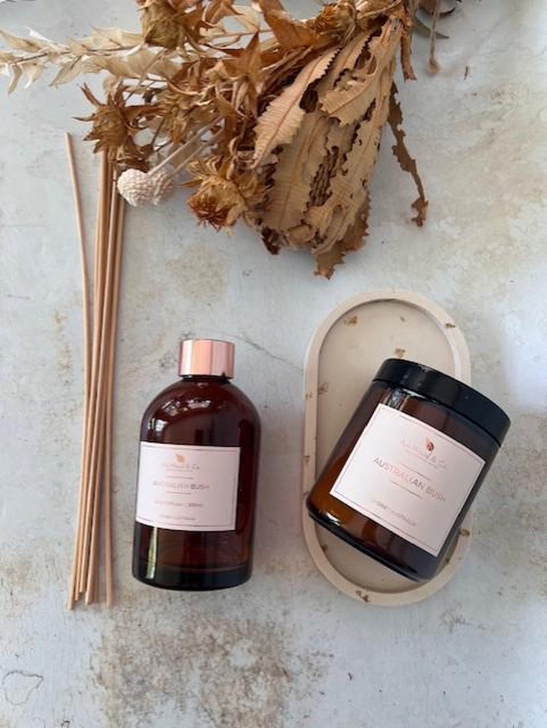 Australian Bush Reed Diffuser & Soy Candle Gift Pack | Hand Poured ...