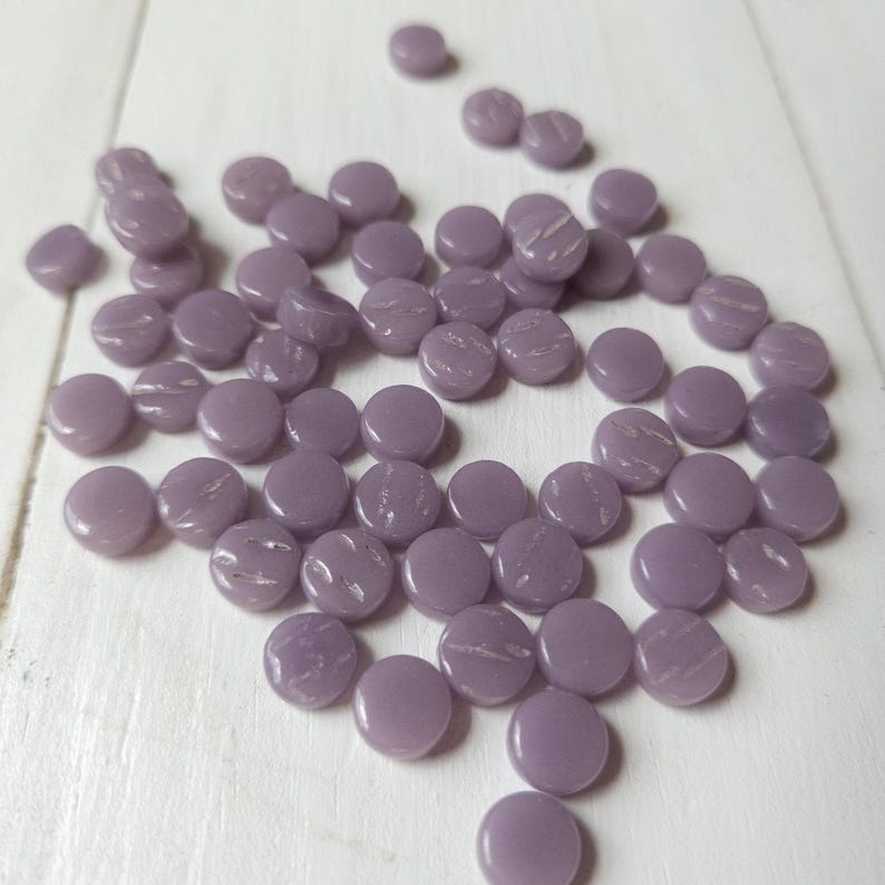 100 Mini Mosaic Tile Dots 8mm, Small Round Tiles, Round Mosaic Tiles ...