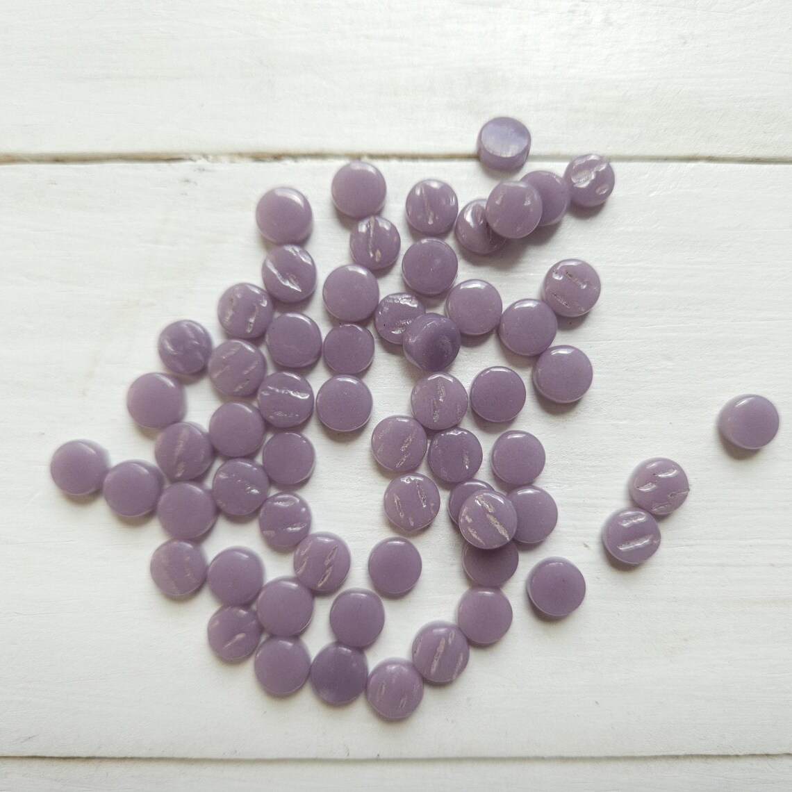 100 Mini Mosaic Tile Dots 8mm, Small Round Tiles, Round Mosaic Tiles ...