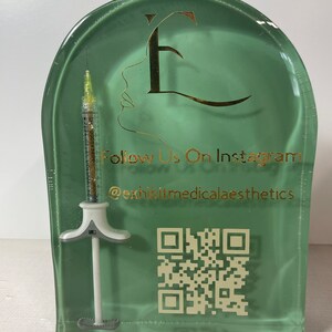 Business Display, Med Spa, Arched QR Code Social Media Sign Scannable ...