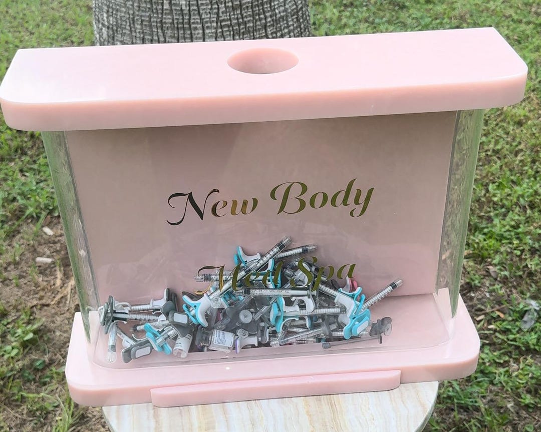Syringe Bin, Med Spa, Nurse, Office Decor, Fillers, Juvederm, Botox ...