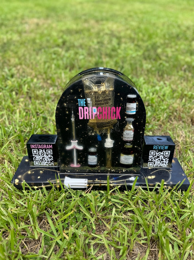 Business Sign, IV Hydration, Leave a Review, Follow on Instagram, QR ...