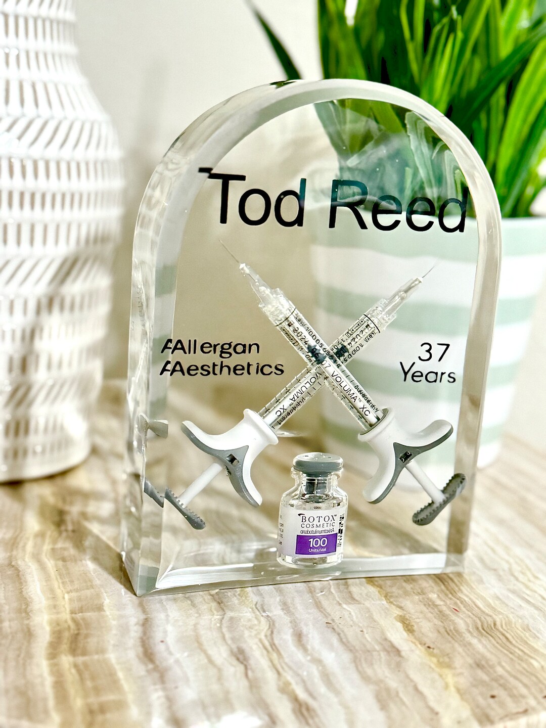 Award, Botox, Med Spa, Acknowledgement, Thank You Gift, Retirement ...