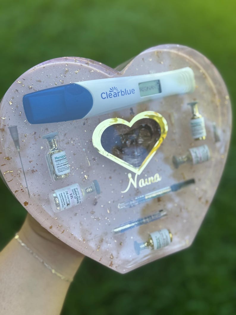 IVF Art, Fertility Heart, in Vitro, Sonogram Picture, Newborn Gift ...