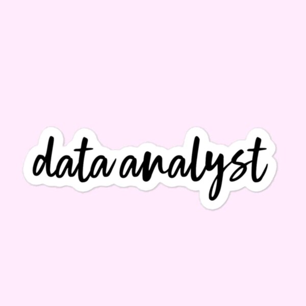 Data Analyst Sticker - Etsy
