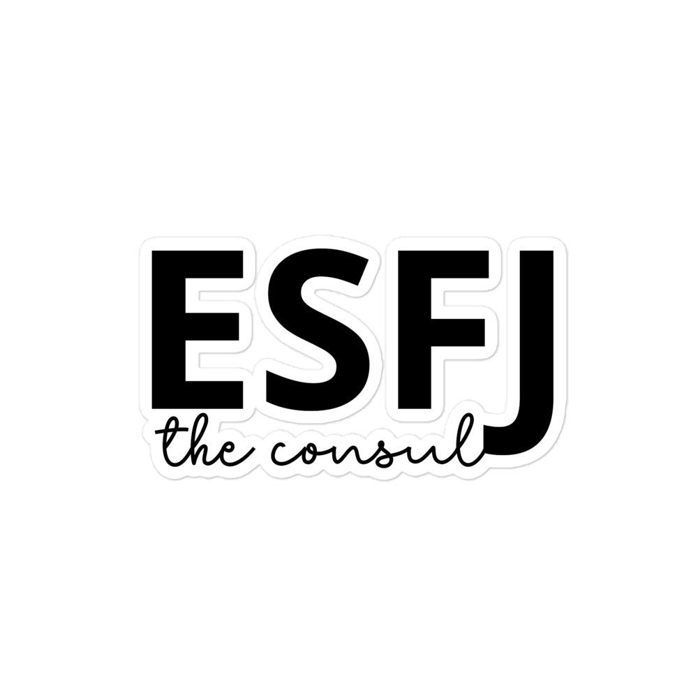 ESFJ the Consul Personality Type Psychology Bubble-free Stickers - Etsy ...