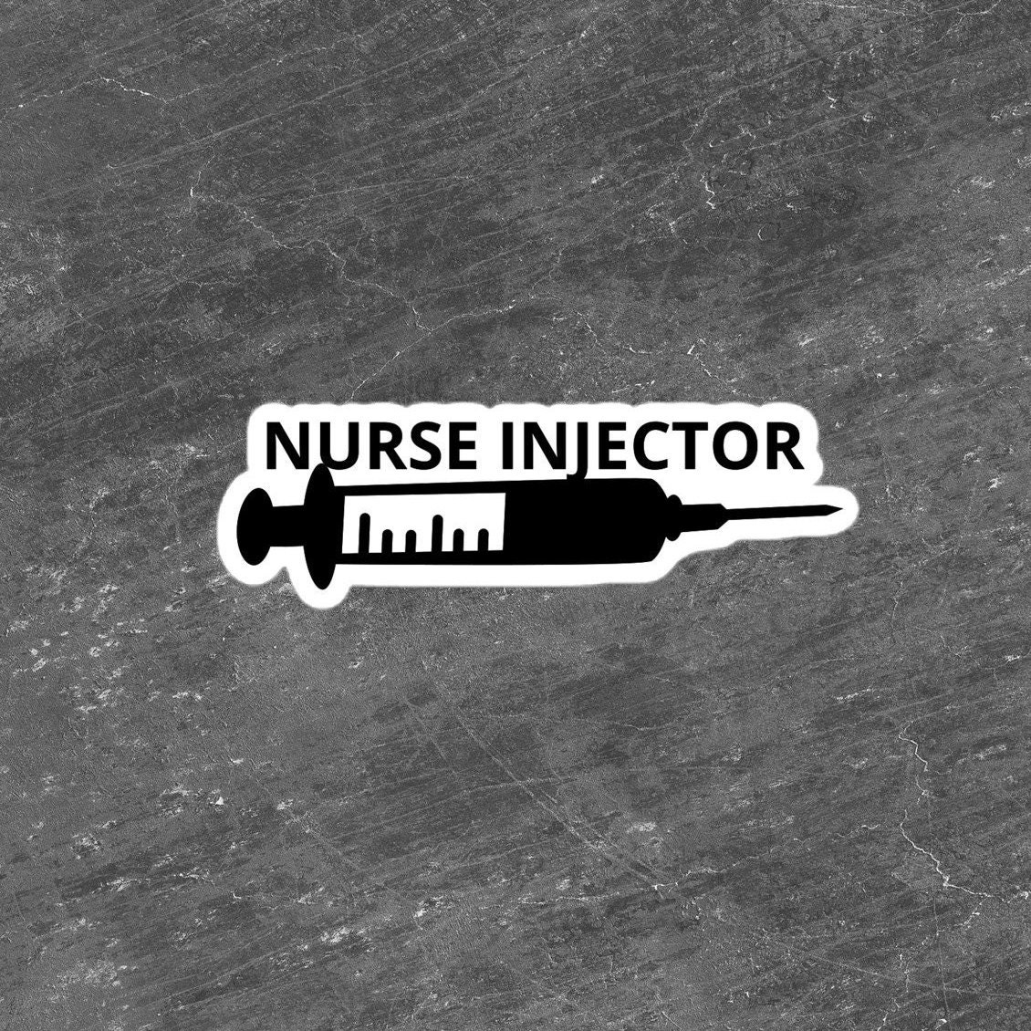 Nurse Injector Syringe Stickers Botox Filler Aesthetic Cosmetic Bubble ...