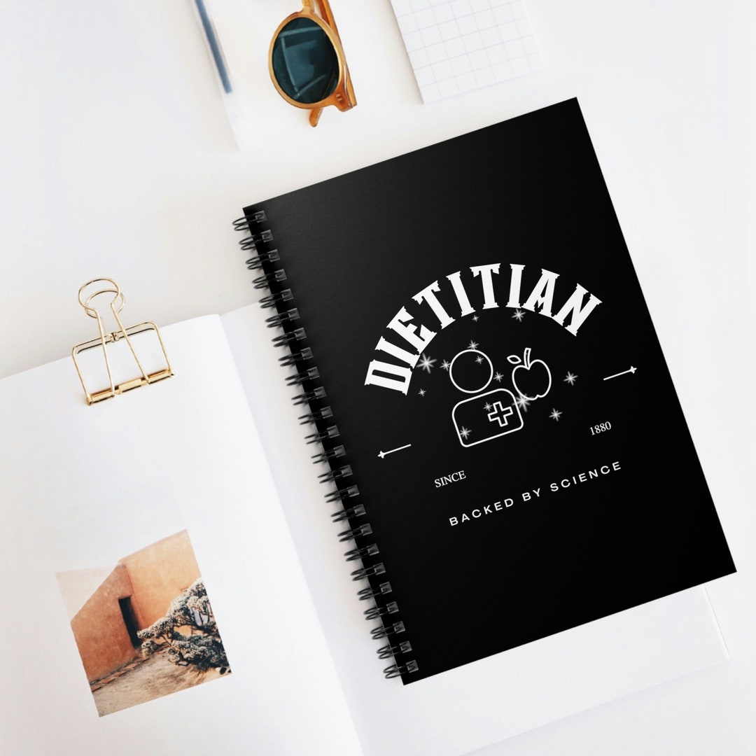 Dietitian Backed by Science Spiral Notebook - Ruled Line - Etsy
