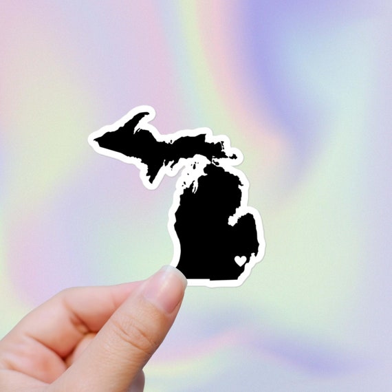 Detroit Michigan Stickers Motor City Hometown MI - Etsy