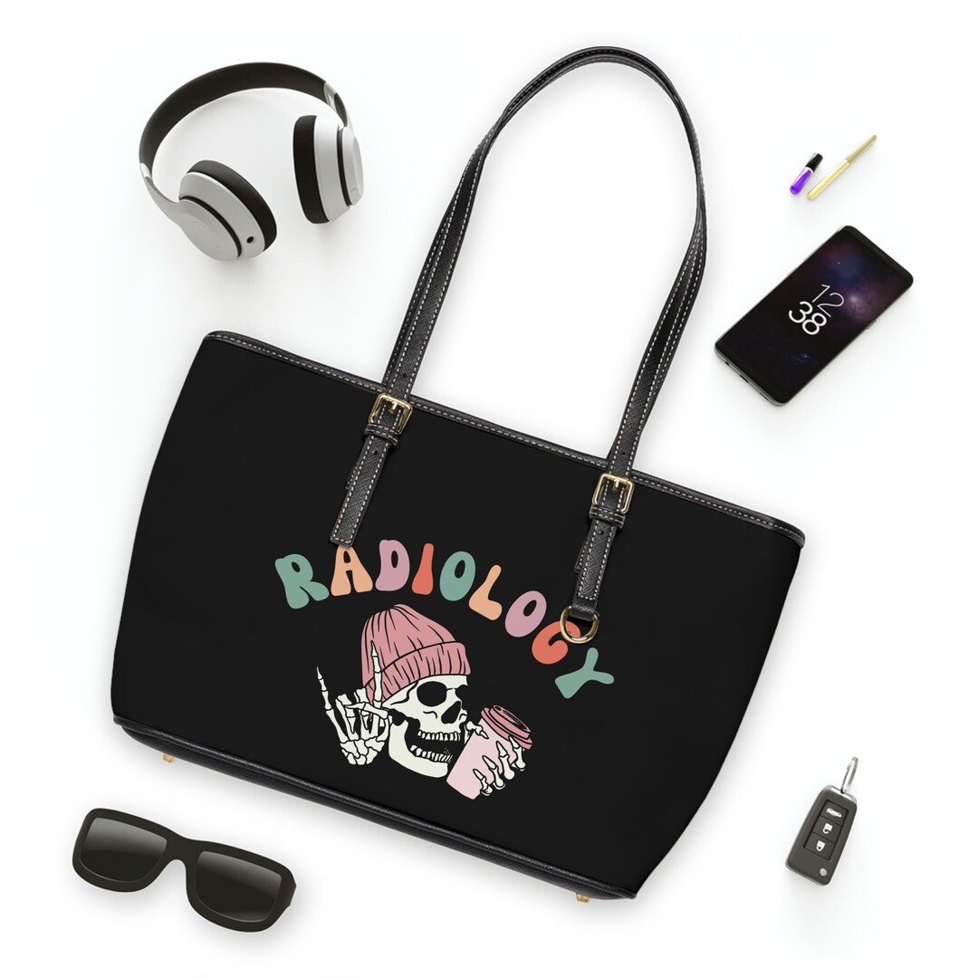 Radiology, Radiologist, Cute Skeleton, PU Leather Shoulder Work Bag - Etsy
