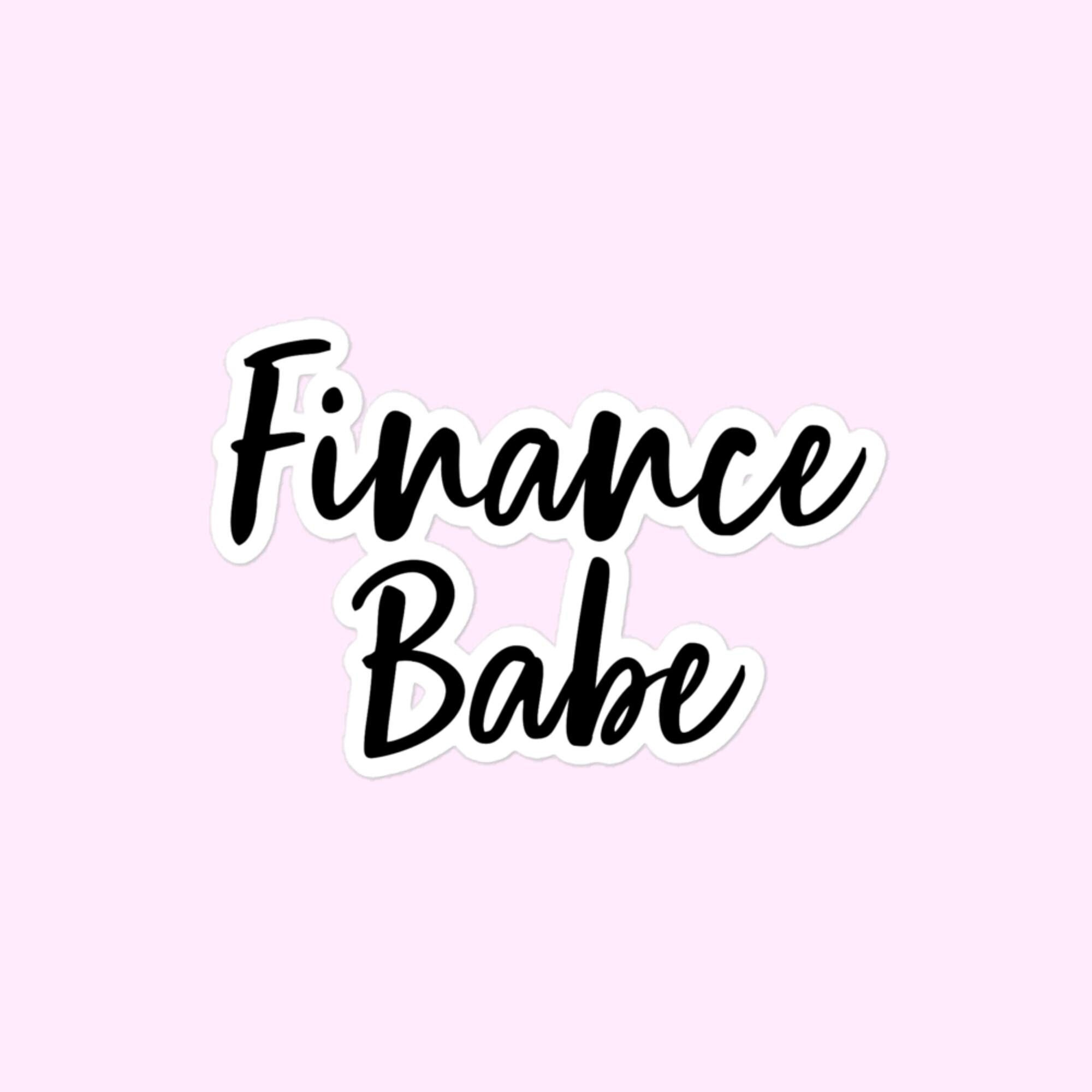 Finance Babe Sticker Accountant CPA Women in Finance - Etsy
