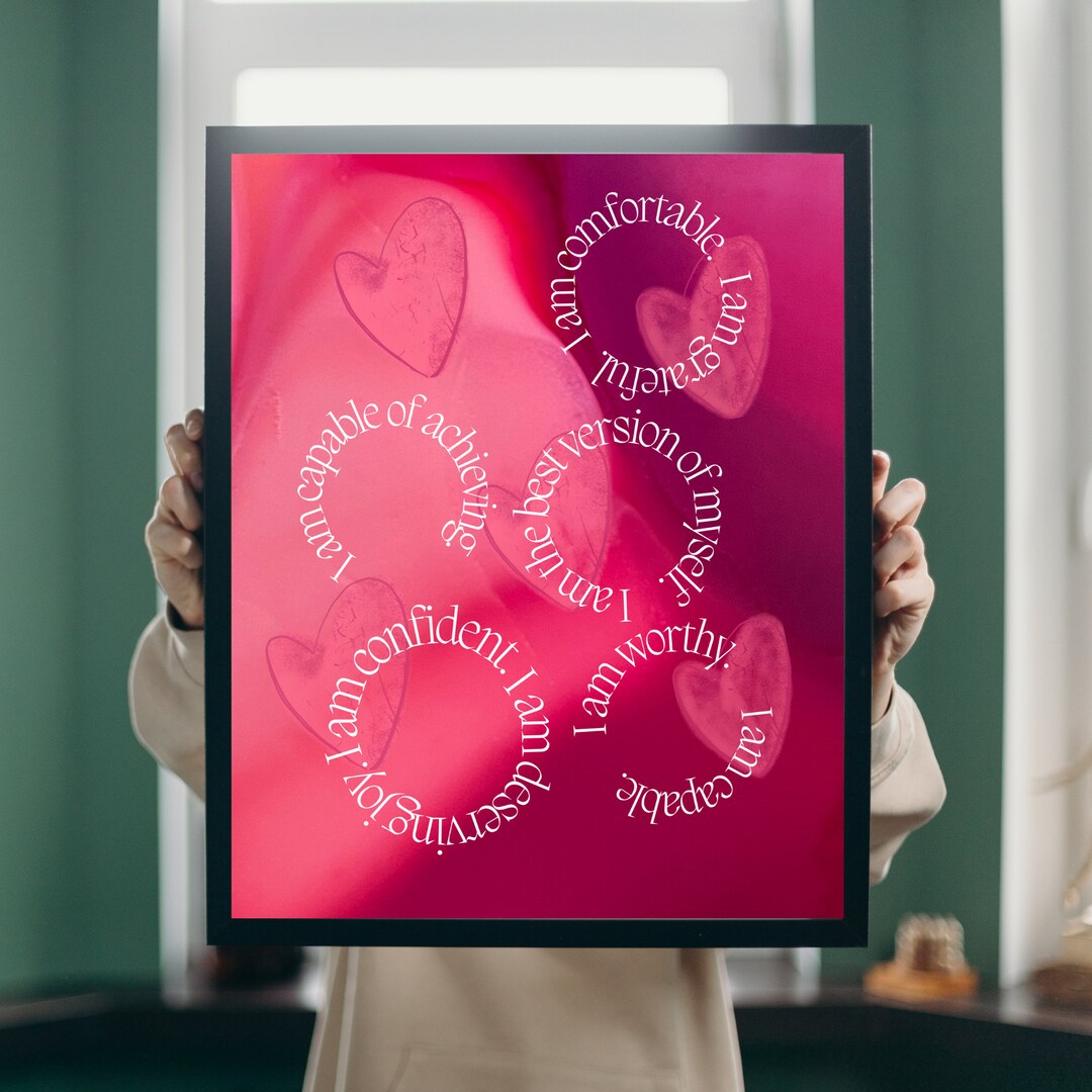 Self Love Affirmations, AFFIRMATION WALL ART, Affirmations, Wall Prints ...