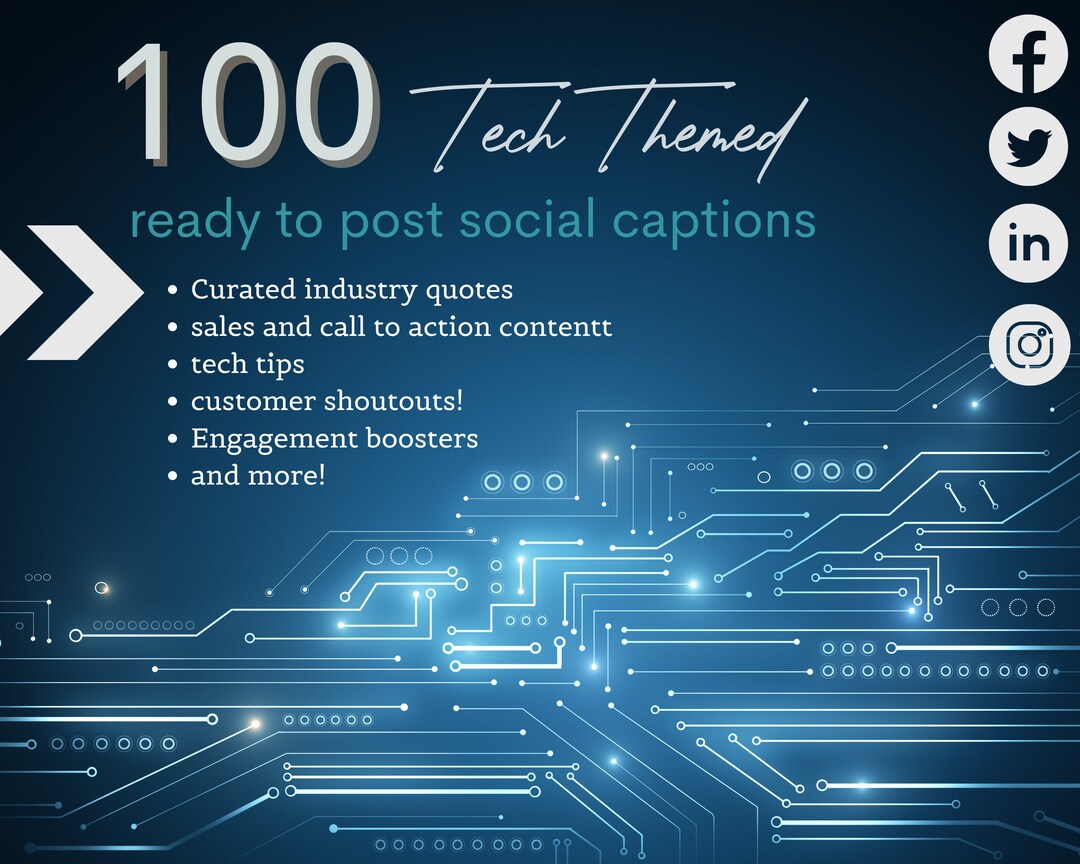 100 Posts for Technology, Website, IT, Social Media, and All Tech-based ...