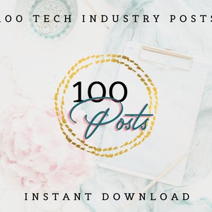100 Posts for Technology, Website, IT, Social Media, and All Tech-based ...