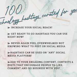 100 Technology Hashtags to Increase Your Reach, Tech, IT, Tech Based ...