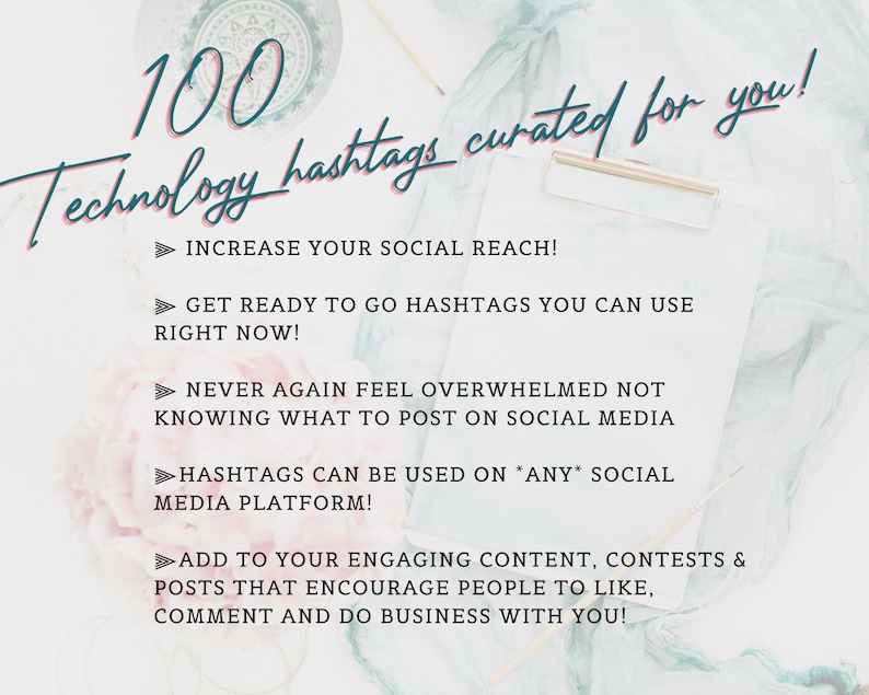 100 Technology Hashtags to Increase Your Reach, Tech, IT, Tech Based ...