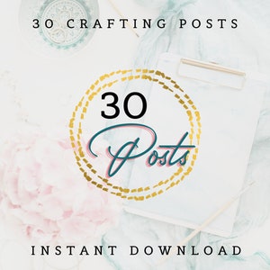 30 Craft and Crafter Social Media Posts. Perfect for Diyers, Crafting ...