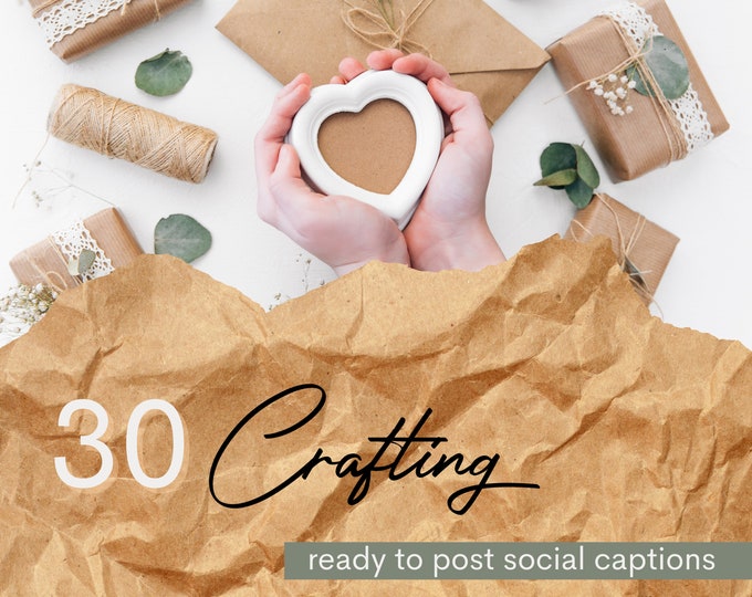30 Craft and Crafter Social Media Posts. Perfect for Diyers - Etsy
