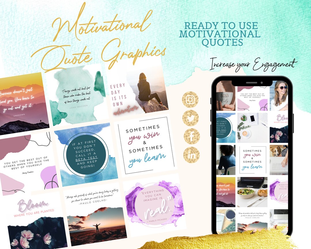 30 Motivational Quote Graphics Created for You! Inspire Your Social ...