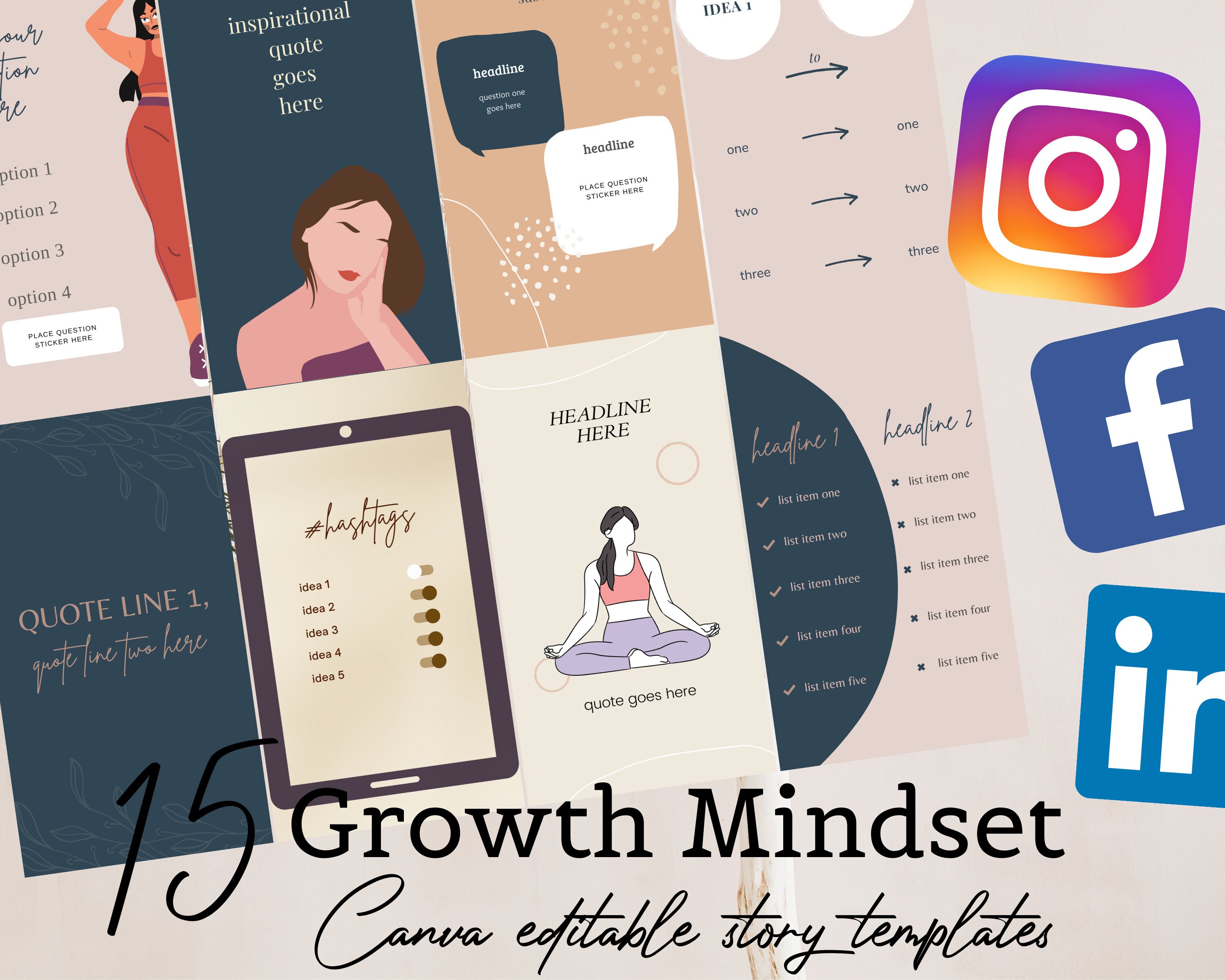 15 Editable Growth Mindset Story Templates Optimized for - Etsy