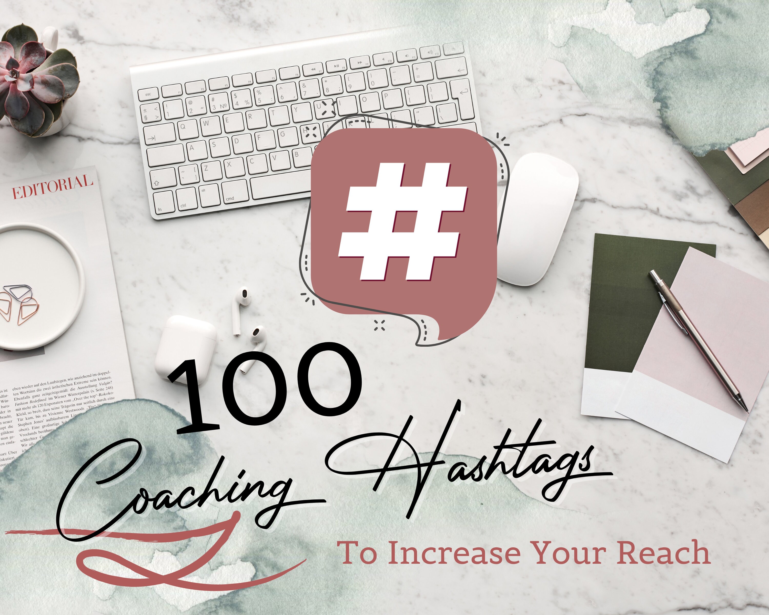 100 Coaching Hashtags to Increase Your Reach - Etsy