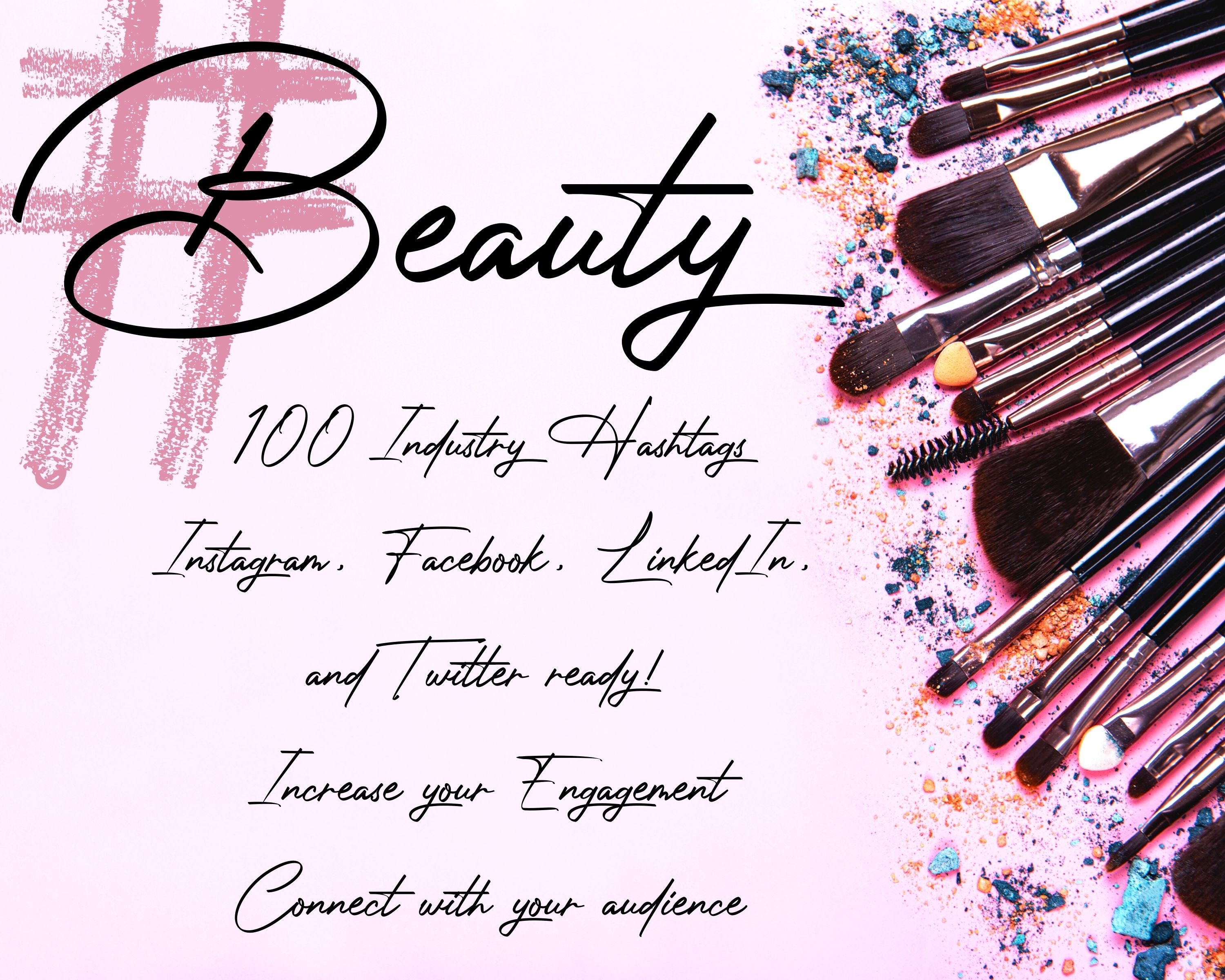 100 Beauty Hashtags to Grow Your Reach - Etsy UK