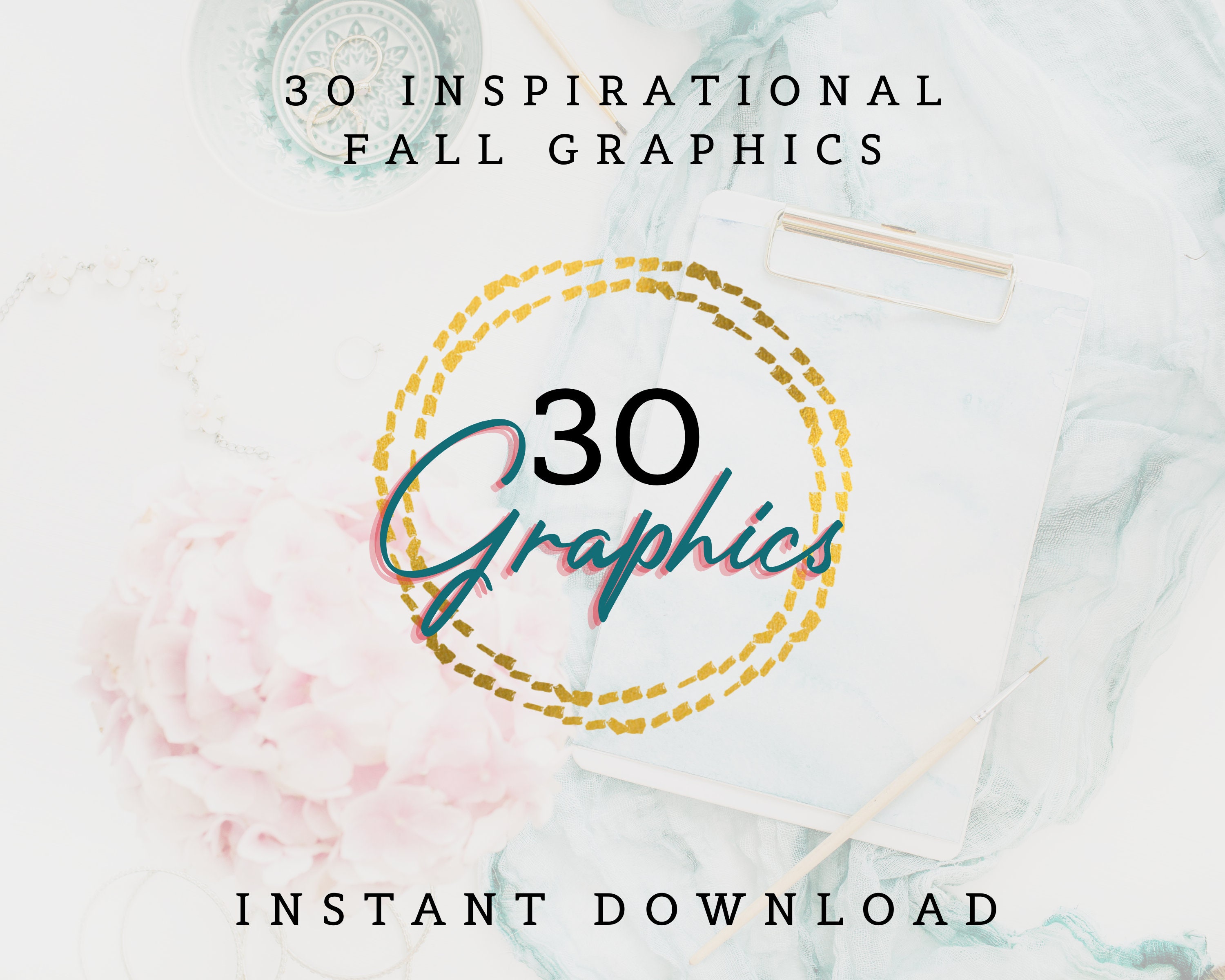 30 Inspirational Fall Graphics done for you Get those autumn | Etsy