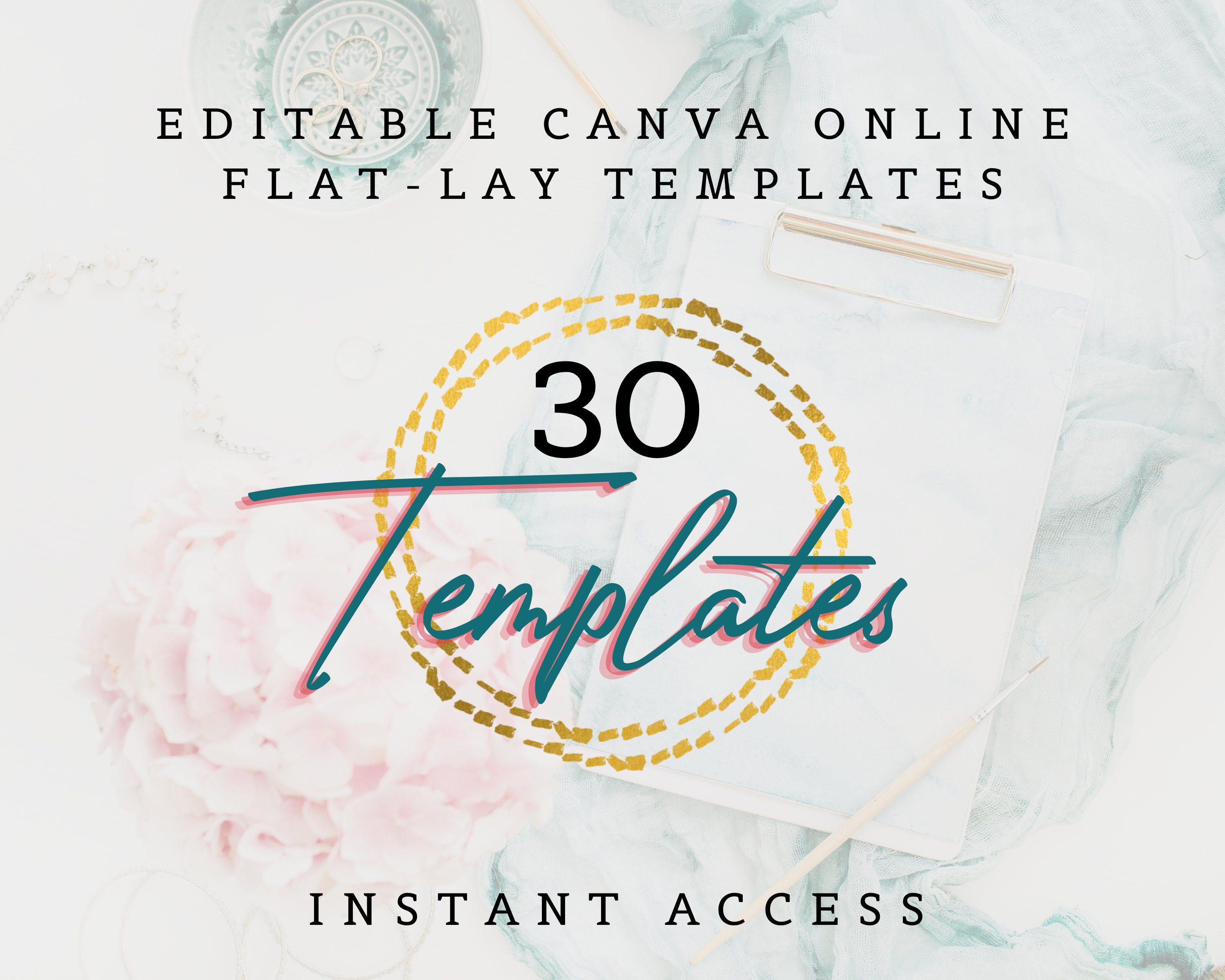 CANVA Editable Flat-lay and Mock-up Templates - Drag and Drop Flat-lay ...