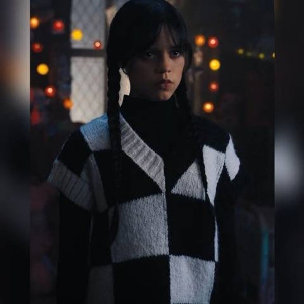 Wednesday Addams Adult Sweater - Etsy UK
