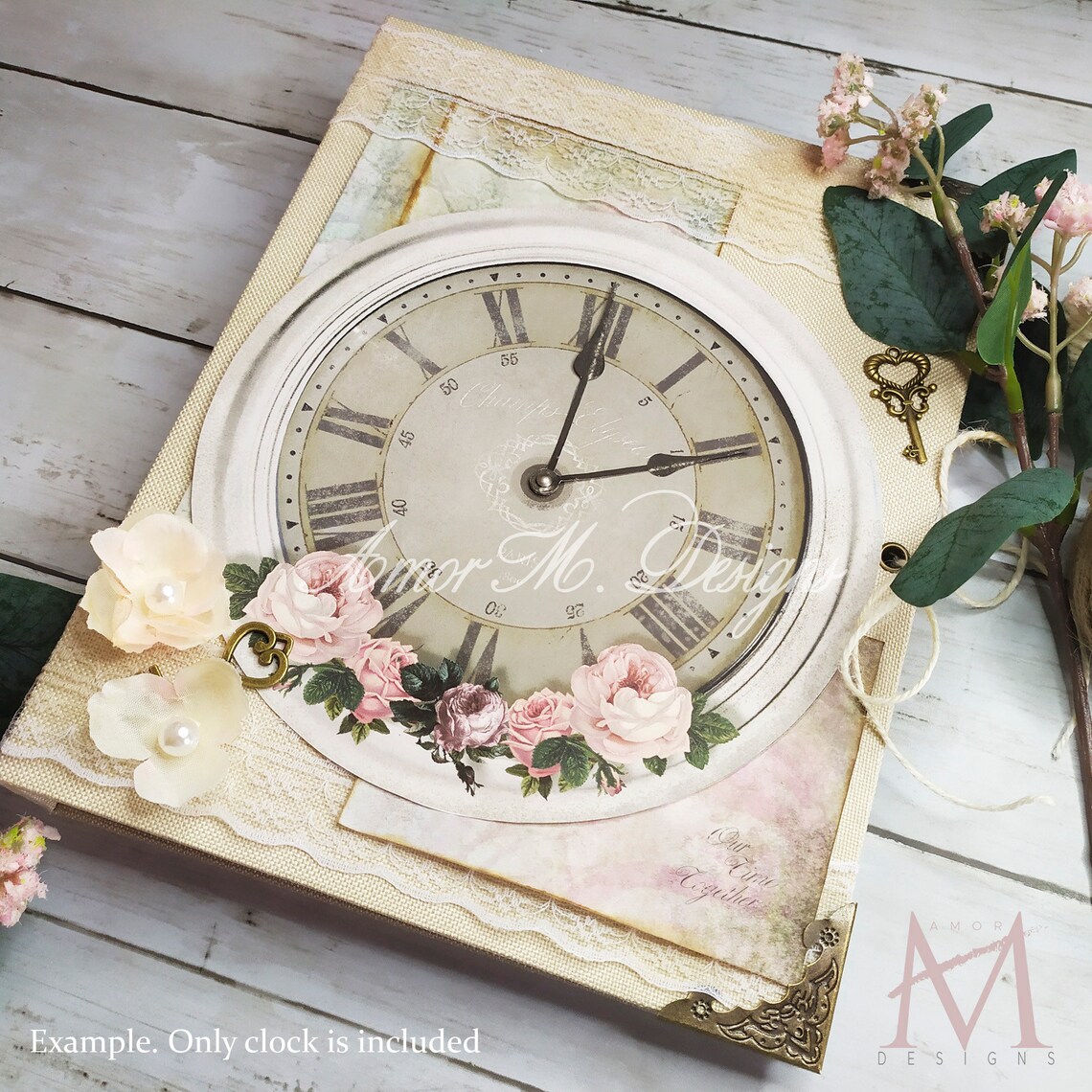 Clock Printable Vintage Junk Journal Kit Digital download | Etsy