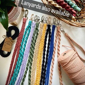 Macrame Wristlet | Macrame Key Fob, Wristlet, Lanyard, Boho Wristlet ...