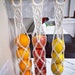 MACRAME PRODUCE SLEEVE Fruit Hanger Macrame Garlic Stocking - Etsy