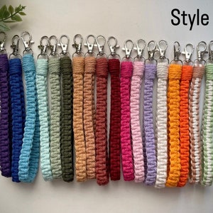 Macrame Wristlet | Macrame Key Fob, Wristlet, Lanyard, Boho Wristlet ...