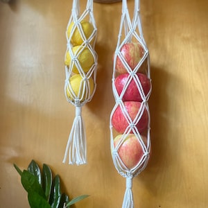 Boho Garlic Stocking , Rv Living, Macrame Garlic Stocking, Space Saver ...