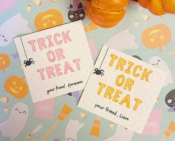 Halloween Gift Tags personalized - Etsy