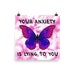 Tie-dye Butterfly Anxiety Mental Health Art Print Posters Wall Decor ...