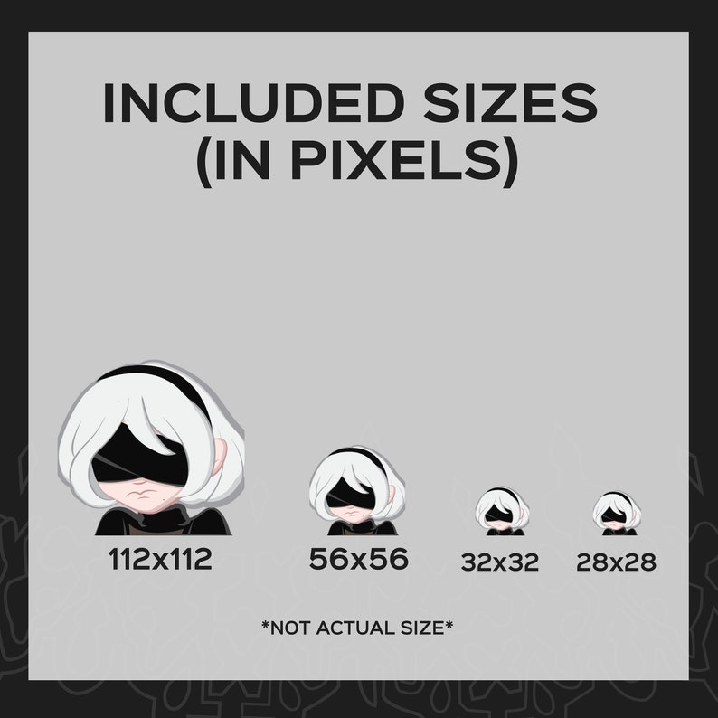 Nier Automata Emotes Twitch Emotes Discord Emotes Twitch Discord 2b A2 ...