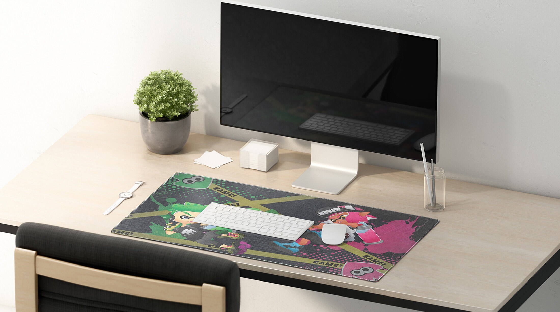 Splatoon Playmat Desk Mat Computer Office Card Games Pokemon Tcg Yugioh ...