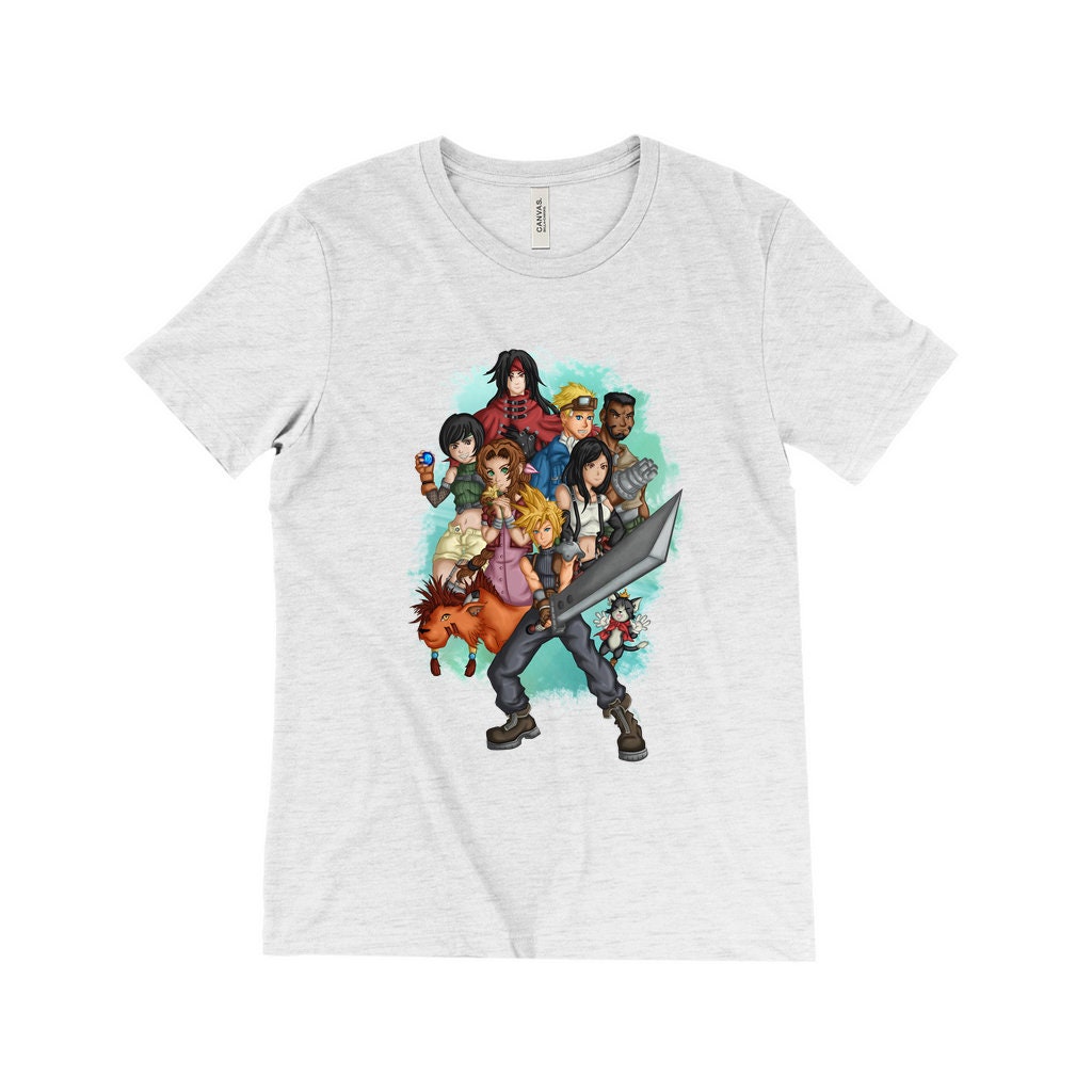 Final Fantasy VII FF7 Shirt Unisex Cloud Aerith Tifa Red XIII Yuffie ...