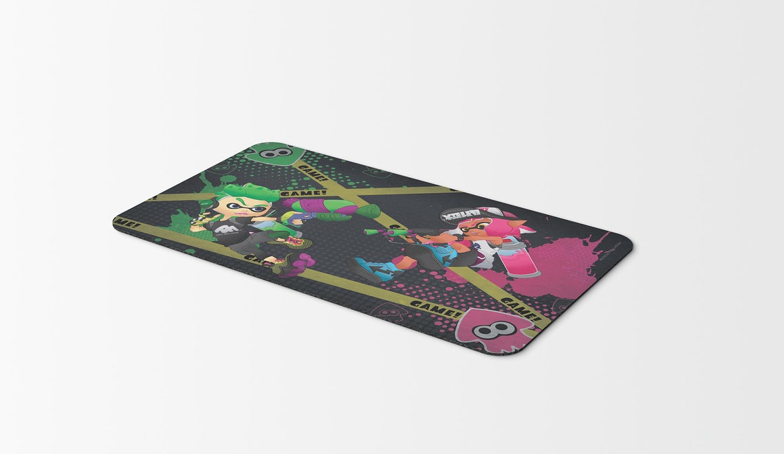 Splatoon Playmat Desk Mat Computer Office Card Games Pokemon Tcg Yugioh ...