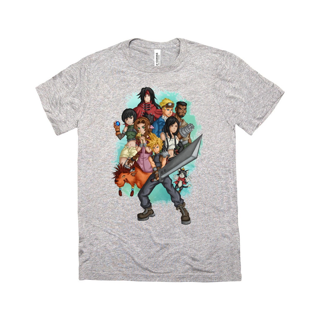 Final Fantasy VII FF7 Shirt Unisex Cloud Aerith Tifa Red XIII Yuffie ...