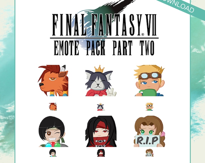 Final Fantasy VII Emotes Twitch Emotes Discord Emotes Video Games ...