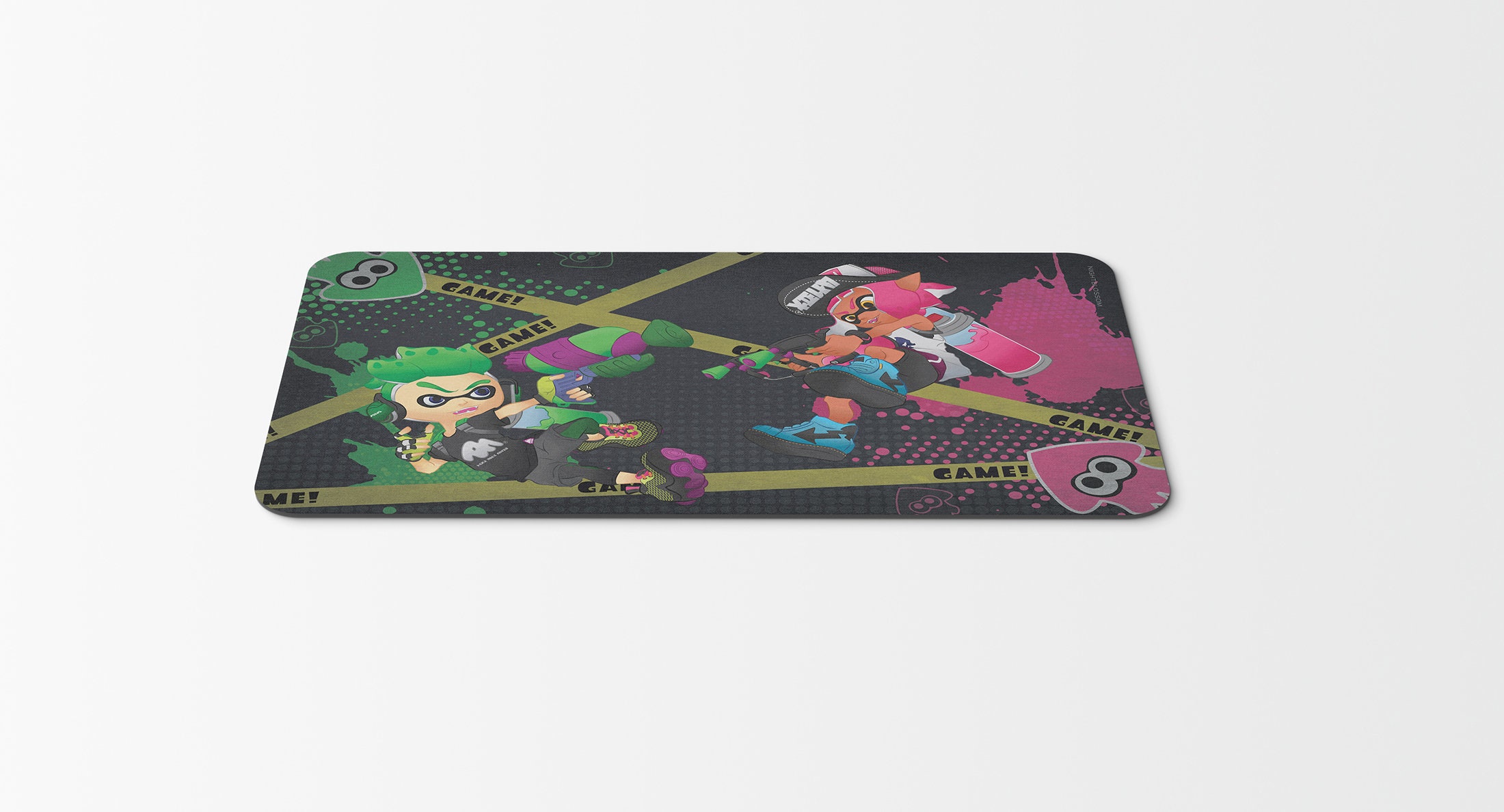 Splatoon Playmat Desk Mat Computer Office Card Games Pokemon Tcg Yugioh ...