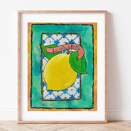 Poppies Art Italy Print Italian Kitchen Wall Decor Gift for - Etsy