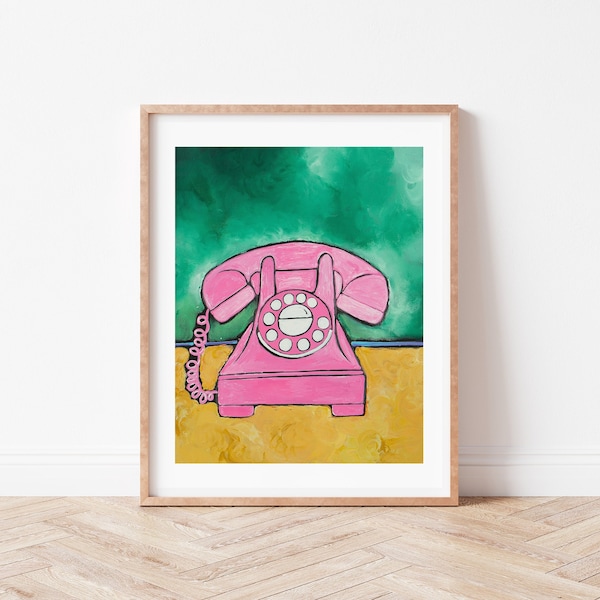 Telephone Art Decor - Etsy