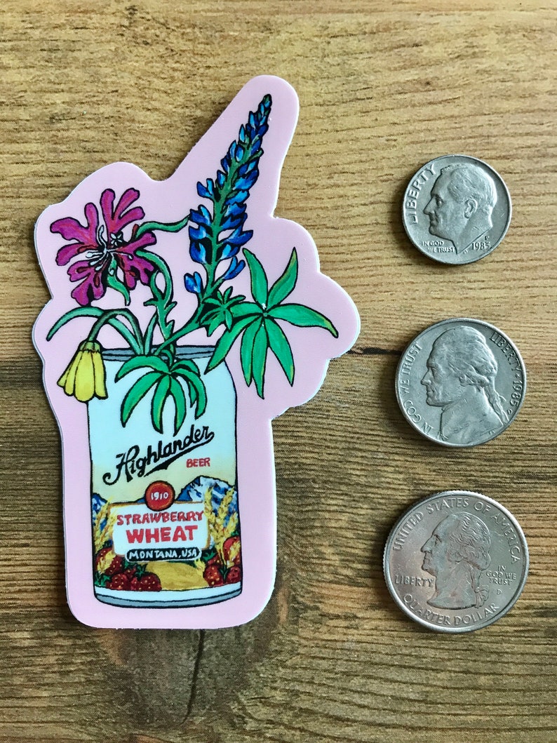 Beer can sticker Missoula Montana beer Montana brewery | Etsy