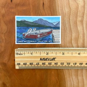 Lake Mcdonald, Glacier National Park Sticker, Montana Sticker, Montana ...