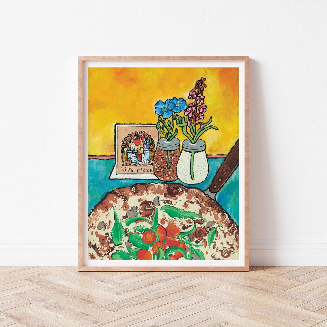 Biga Pizza Print, Missoula Montana Gift, Kitchen Wall Art, Bitterroot ...