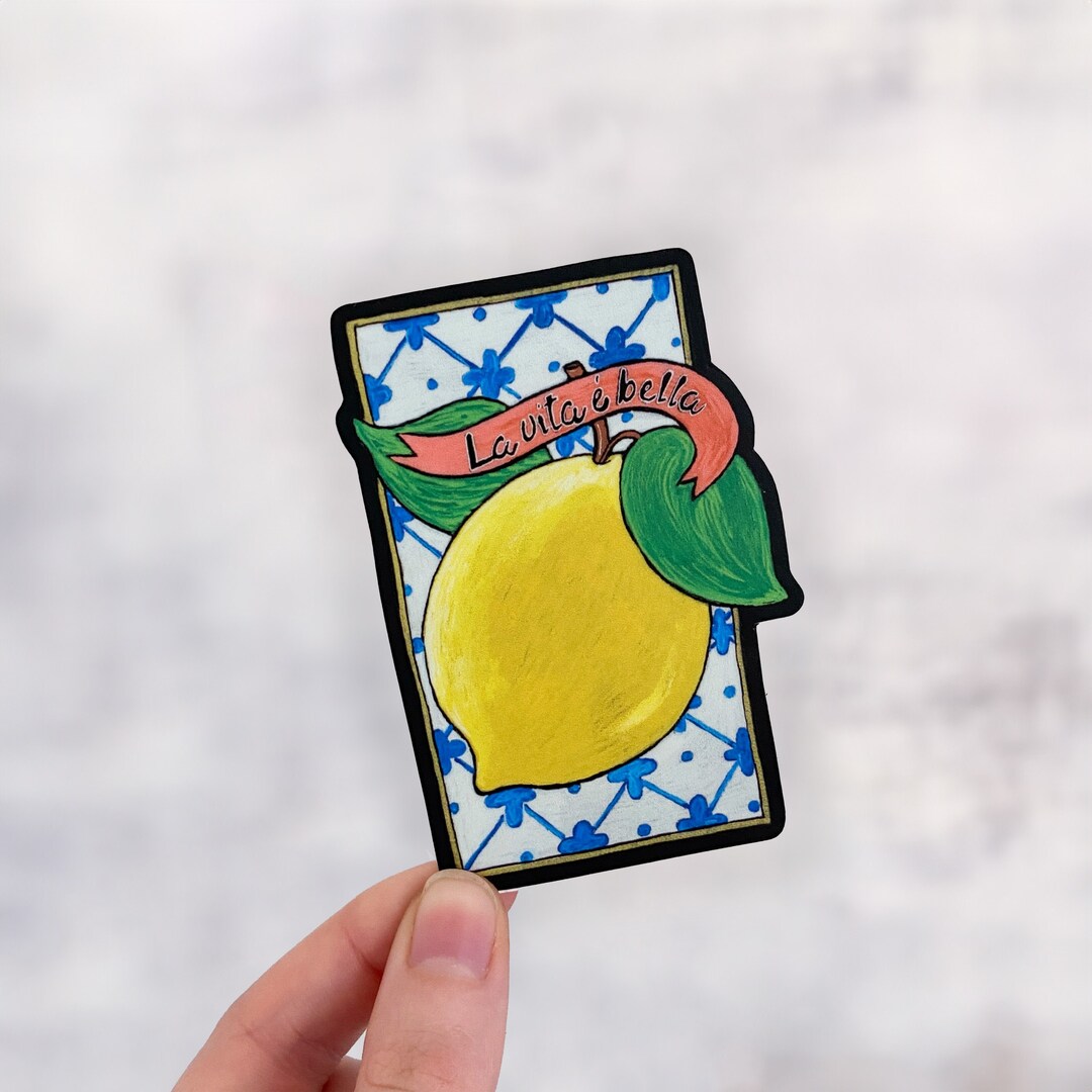 Italian Sticker, Lemon Sticker, Amalfi Coast Sticker, Host Gift, La ...