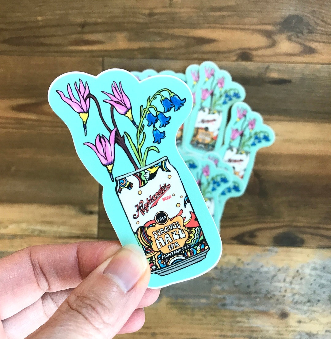 Beer Can Sticker Missoula Beer Brewery Stickers Montana - Etsy